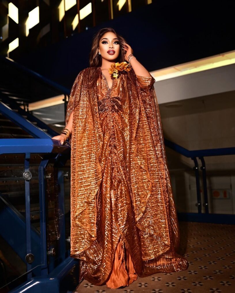 Glam Look Of The Day Tonto Dikeh Rocks Bubu Gown In Style Glamsquad Magazine
